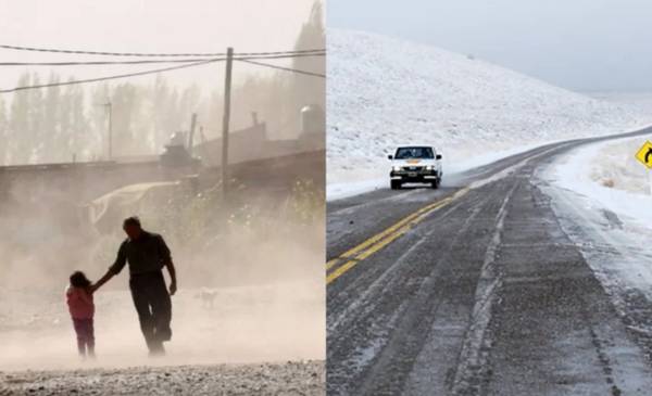 Vientos intensos y nevadas: rigen dos alertas amarillas para este ...