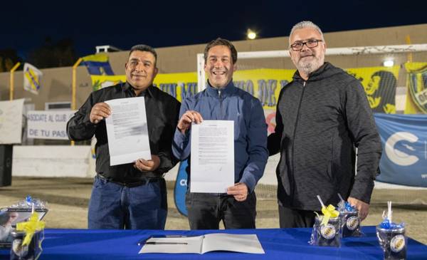 Luque inauguró importantes obras en el histórico club Oeste Juniors y ...